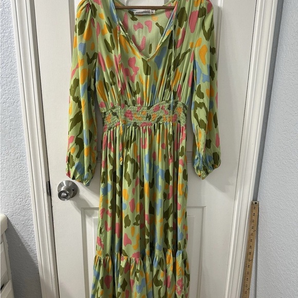 Rusttydustty | Dresses | Vibrant Long Sleeve Maxi Dress | Poshmark